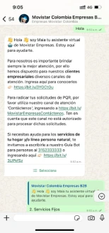 Trámites y solicitudes - Movistar